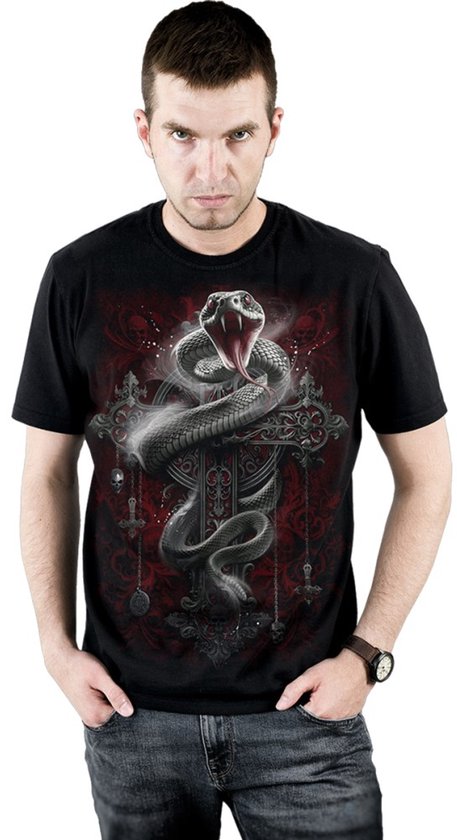 Spiral - Gothic Serpent Heren T-shirt - XXL - Zwart | bol