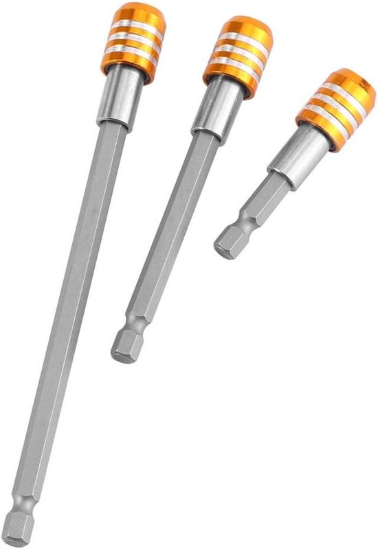 3 Stks 1/4 "Hex Schacht Magnetische Bit Houder Quick Change Extension ...