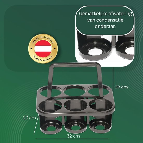 CRLYN® Flessendrager - Flessenrek - Zwart | bol