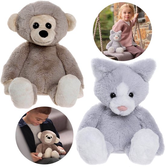 Charlie Bears, Set van twee knuffels uit de Bear&Me-serie: aap Cheeky ...