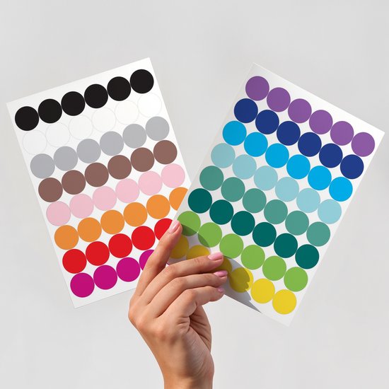 Stippen Stickers - Label Stickers 14 mm - Stickervellen Stippen - Beste ...