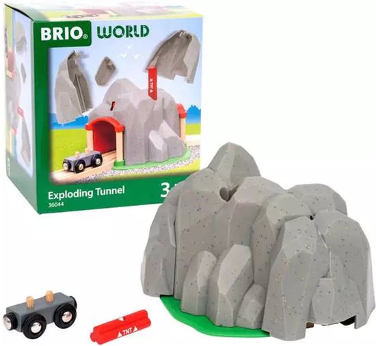 BRIO World â€“ 36044 Ontploffende tunnel | Set speelgoedtreintjes voor ...