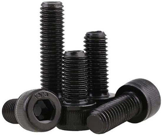 35mm Zwarte Hex Socket Cap Schroeven Inbusbouten DIN 912 - M6 | bol