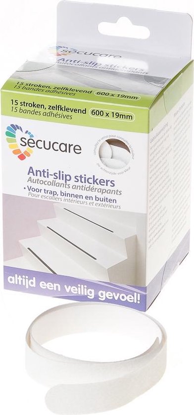 Secu Anti-slip sticker 19x600mm wit(15) 8040.150.02 | bol.com