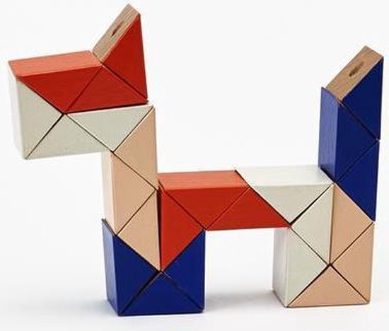 Areaware - Snake Blocks - Small - Blue/Pink | bol.com