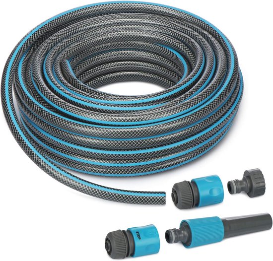 4-delige Tuinslangenset met 20m Waterslang en Accessoires voor ...