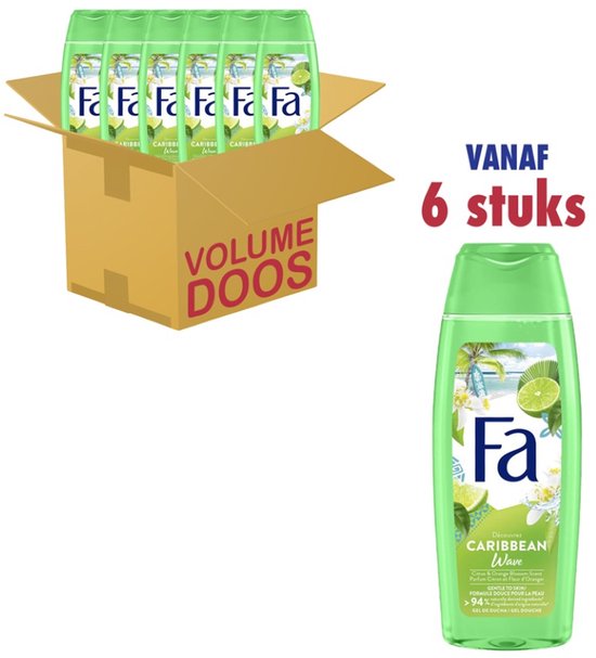 FA Douche Gel Caribbean Wave [6x 250ml] | bol