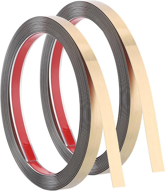 5m x 1cm Stainless Steel Wall Strip Peel and Stick Flexible Adhesive ...