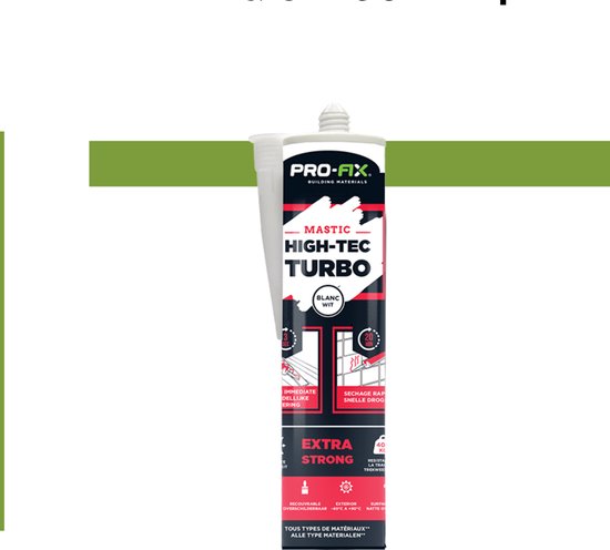 Pro-Fix - Mastic High-Tec Turbo Zwart - Pro-Fix | Robuuste Lijmkit voor ...