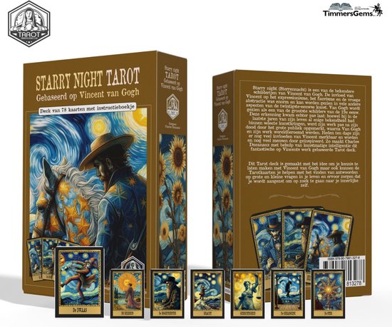 Starry Night Tarot - Deck van 78 Kaarten - Geïnspireerd door Van Gogh | bol