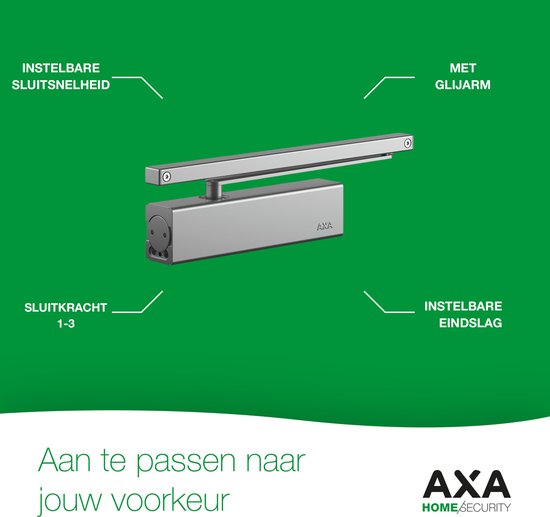 AXA Deurdranger - Model 7508 - Deursluiter voor binnen - Tot 60 kg - Instelbare... | bol
