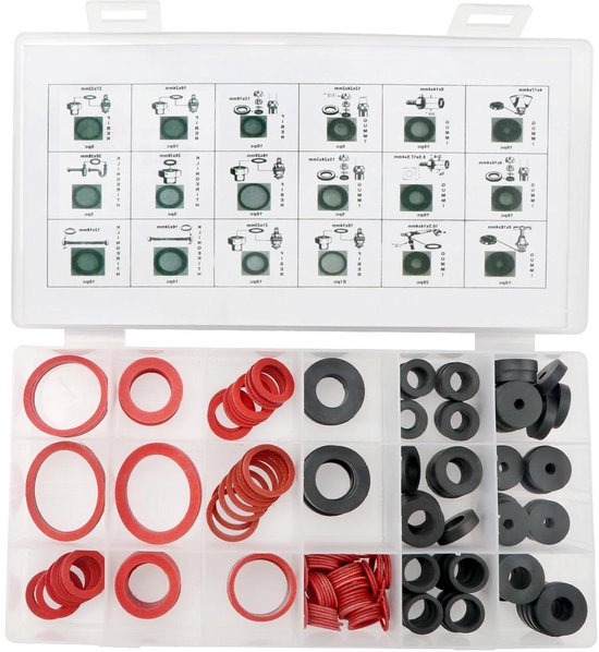 Stuks O-Ringen Afdichting Pakking Sluitringen Assortiment Kit Rubberen Afdichting... | bol