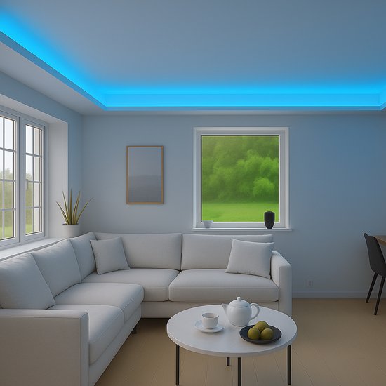 Woonkamer verlichting - RGB - 5 meter - Complete ledstrip set - Plug ...