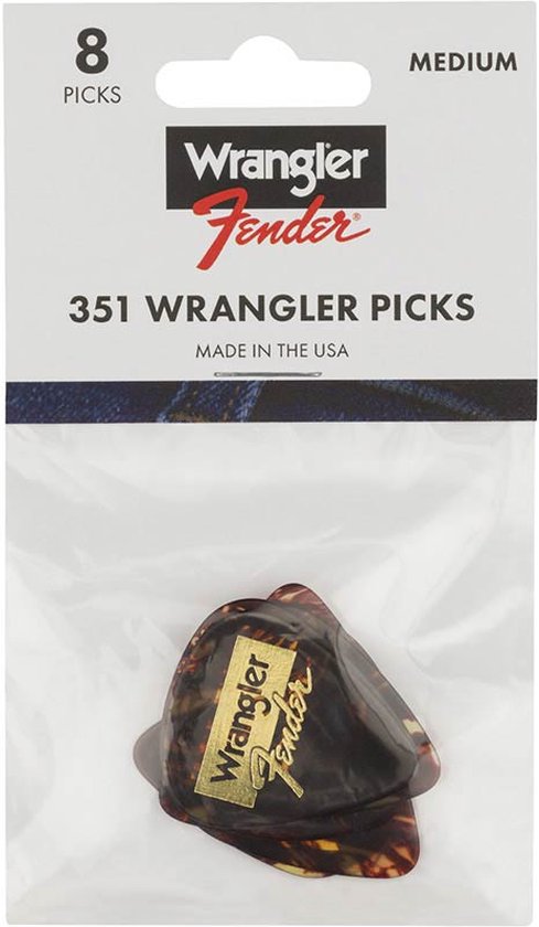 Fender - Wrangler - medium plectrum 8-pack | bol