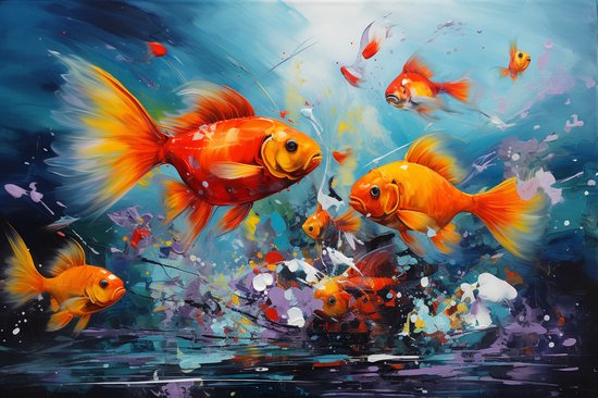 Goudvis Poster - Goudvis - Vis - Woondecoratie - posters - formaat ...