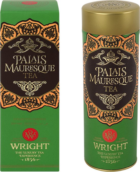 Wright Tea - Losse thee in blik - Palais Mauresque - Groene thee - 100 ...