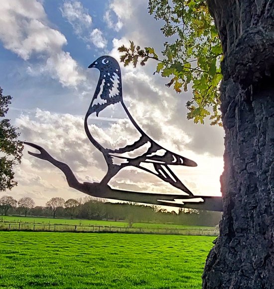 Duif - postduif - metalen vogel - cortenstaal - NL Fabrikaat | bol.com