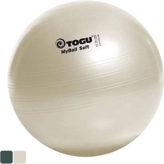 TOGU Bodybal Soft - 55 cm - wit- trainings bal - fitness bal | bol
