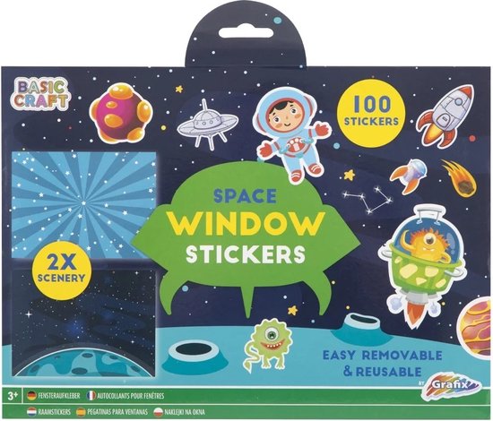 Raamstickers 'Ruimte' 100 Stuks - Raamstickers voor Kinderen ...
