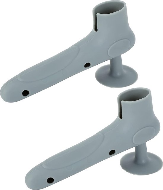 2-Pack Siliconen Deurklink Bescherming met Stootdop - Deurbeslag ...