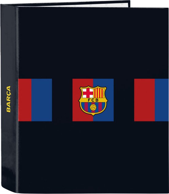 Ringmap F.C. Barcelona Kastanjebruin Marineblauw A4 (27 x 33 x 6 cm) | bol
