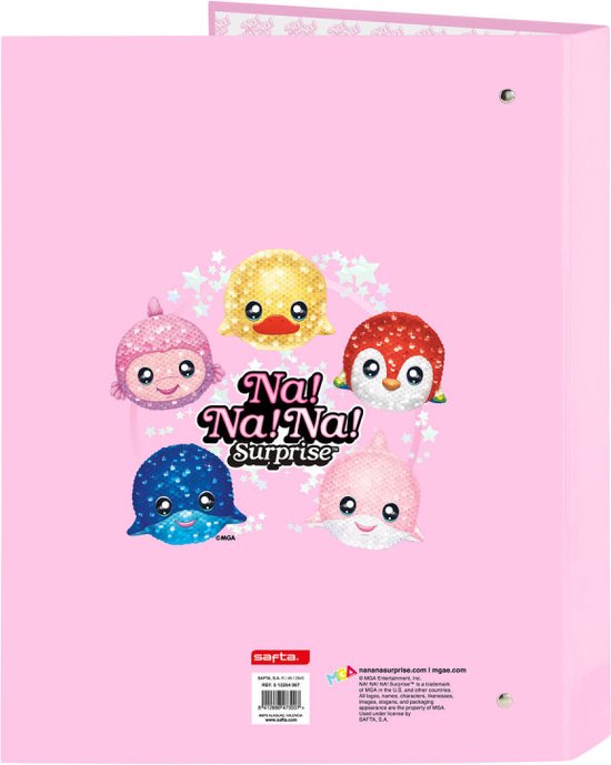Ringmap Na!Na!Na! Surprise Sparkles Roze A4 (26.5 x 33 x 4 cm) | bol