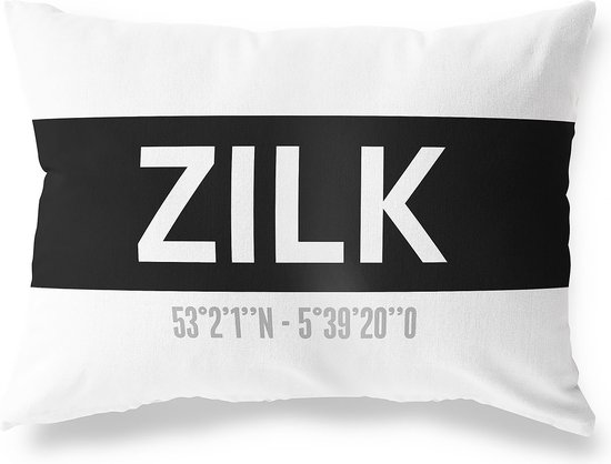 Tuinkussen ZILK - ZUID-HOLLAND met coördinaten - Buitenkussen - Bootkussen -... | bol