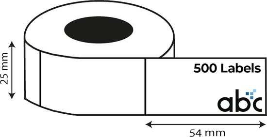 1x Compatible label 11352 / 500 labels / Permanent / 54 mm x 25 mm ...