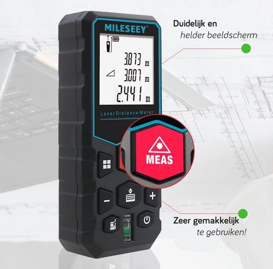 Lasermeter Pro - Lasermeter Afstandsmeter Tot 40 Meter Bereik ...