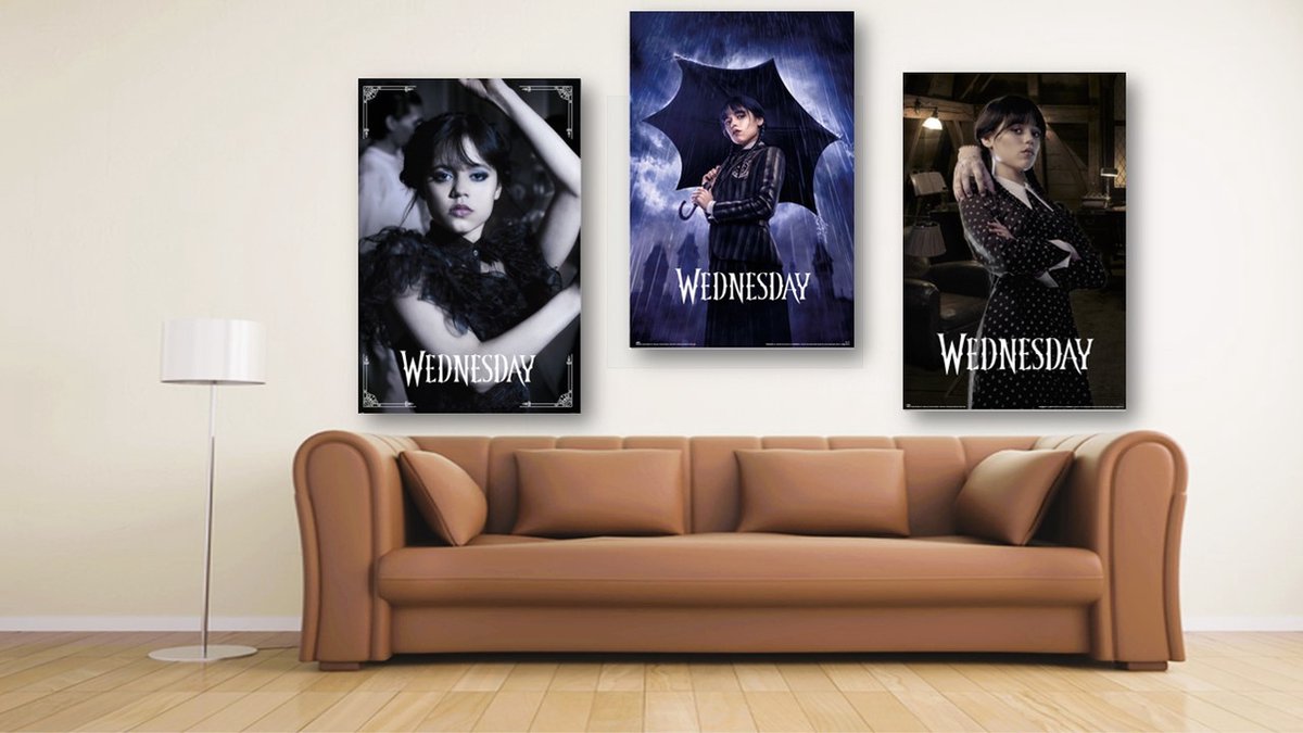 Wednesday posters - set van 3 posters - Netflix - Addams Family - 61 x ...