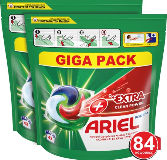 Ariel Clean power vloeibaar wasmiddel in capsules pods extra schoon ...