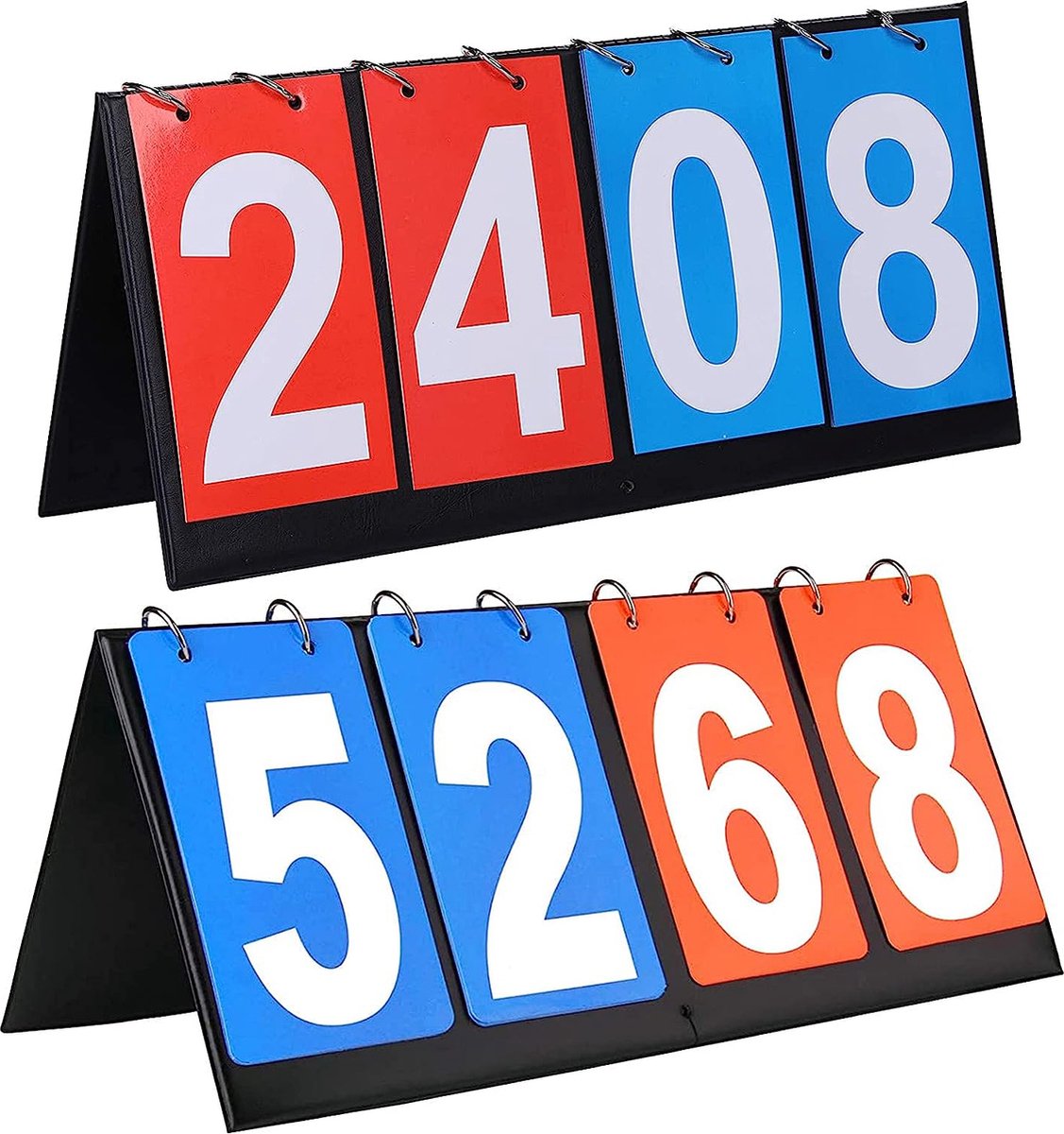 2 stuks scorebord, slide scorebord 2/3/4 Digit Flip Sport scorebord 0 ...