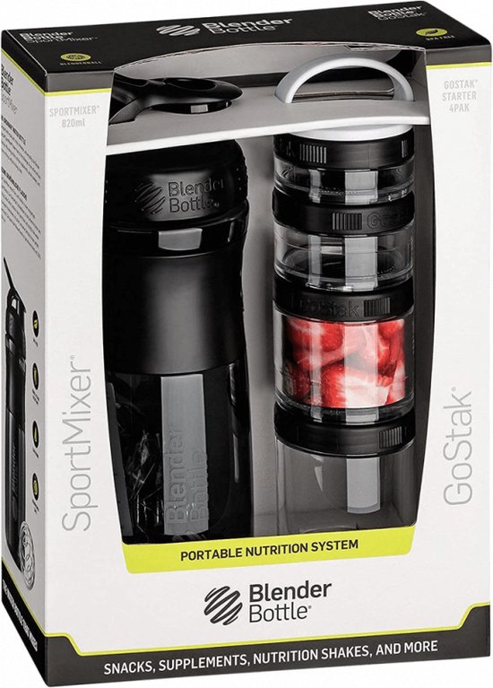 Combo Pak Sportmixer Go Stack (28oz Shaker + Go Stack Starter 4 Pak ...