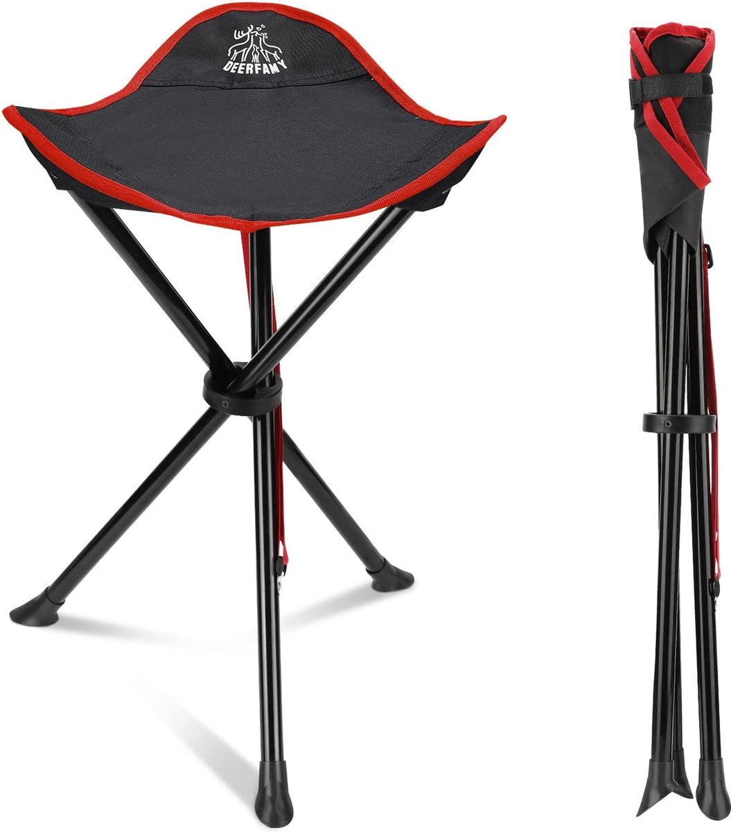 Klapstoel Camping Statief Kruk Draagbare 3-Poot Slacker Stoel Statief ...