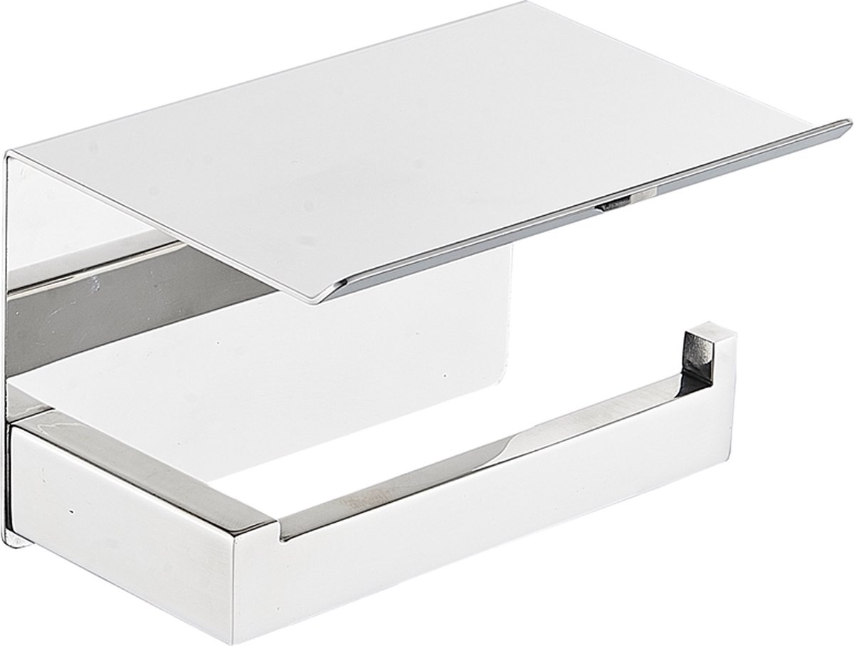 Wc-rolhouder chroom met planchet | bol.com