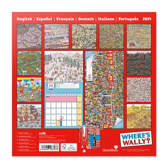 Where's Wally Kalender 2024 | bol