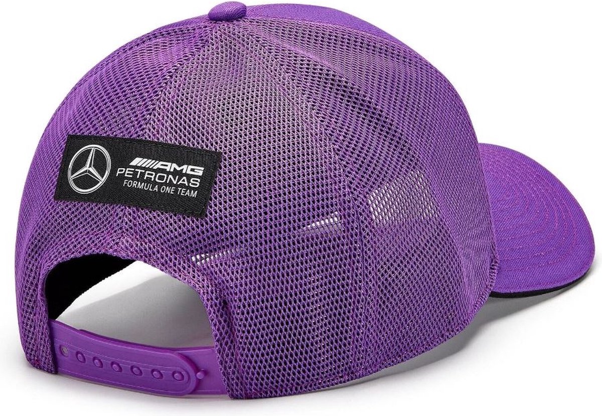 Mercedes LH44 Trucker Cap Paars 2023 - Lewis Hamilton - Mercedes F1 ...