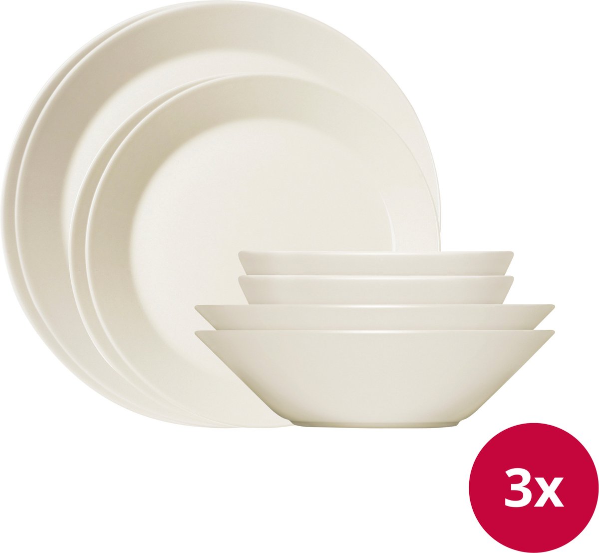 Iittala Teema - Serviesset – Bordenset Servies – 6 Persoons – Wit – 24 ...