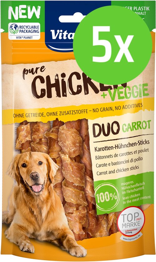 Vitakraft Chicken Veggie Wortel Kip Stick - hondensnack - 5 ...