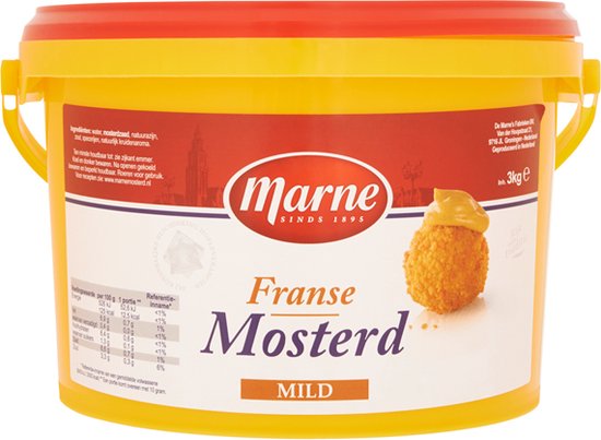 Marne Franse Mosterd Mild 3 kg | bol