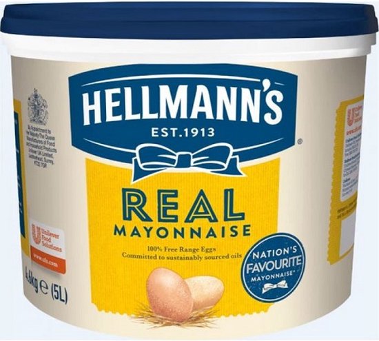Hellmann's Real Mayonaise glutenvrij, emmer 5 ltr | bol