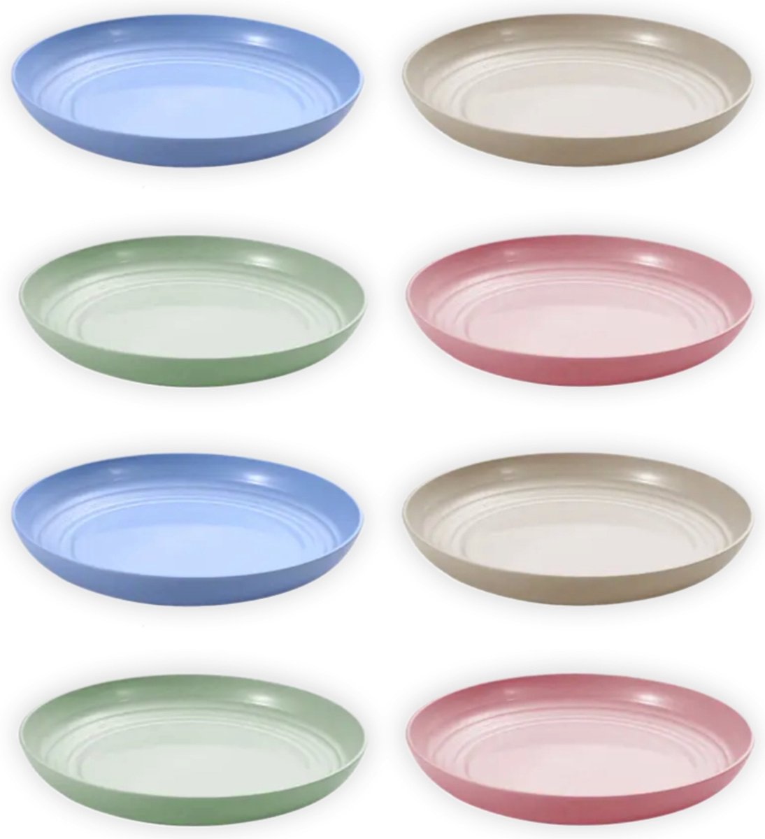 8 stuks kinderbordjes - Milieuvriendelijke Bordjes - Baby Peuter ...