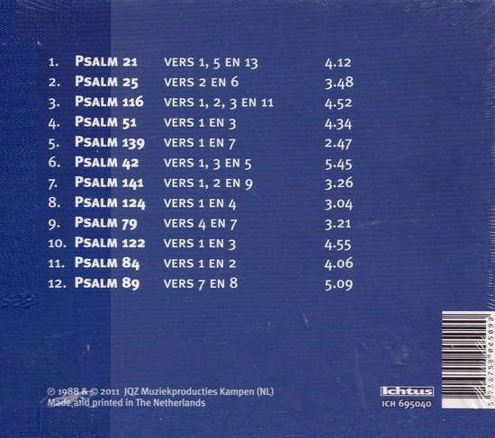 k Zal U mijn Schepper eeuwig loven! - Niet-ritmische Psalmzang o.l.v ...