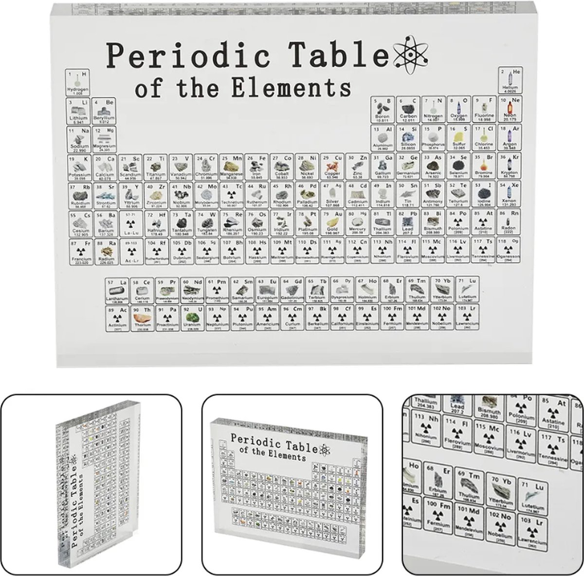 Periodiek systeem van elementen - Scheikunde - Met afbeeldingen - Acryl ...