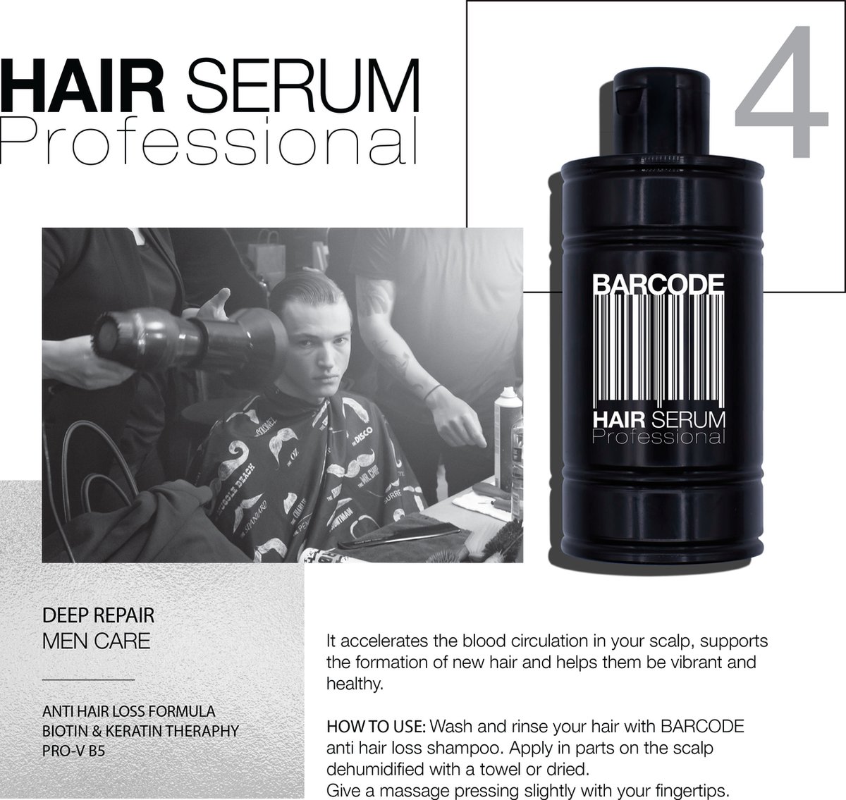 BARCODE - Hair Serum - Deep Repair - 100ml | bol
