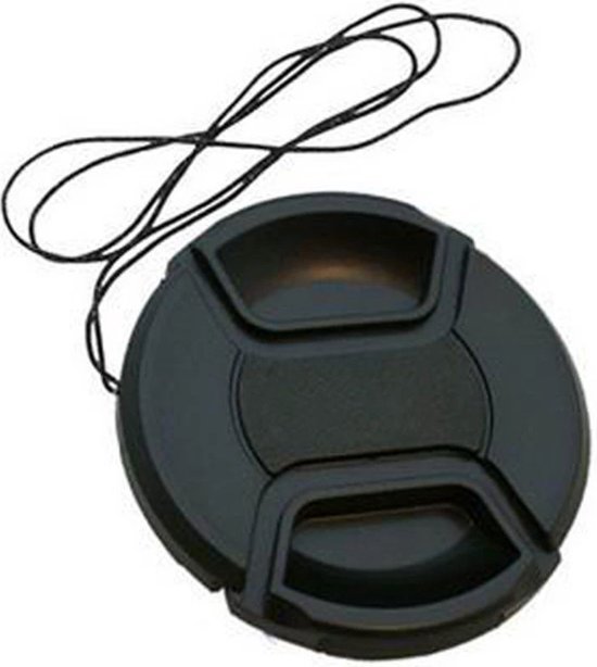 Universele lensdop met koord - 55mm - Geschikt voor Canon, Nikon, Sony ...