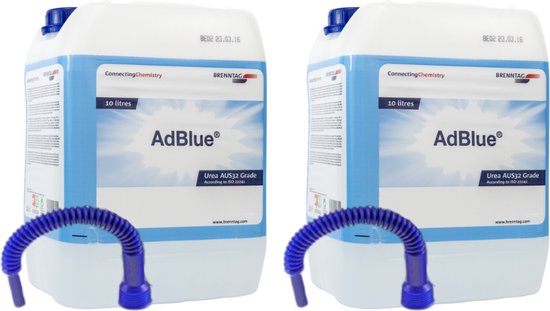 Adblue 2x 10l - Inclusief Handige Vulslang - ISO 22241 gecertificeerd - UREA AUS32... | bol