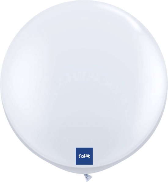 Folat - Folatex ballon XL 90 cm (per stuk) Wit | bol