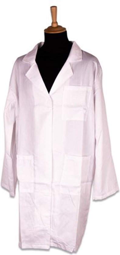 Witte stofjas Maat XL | bol