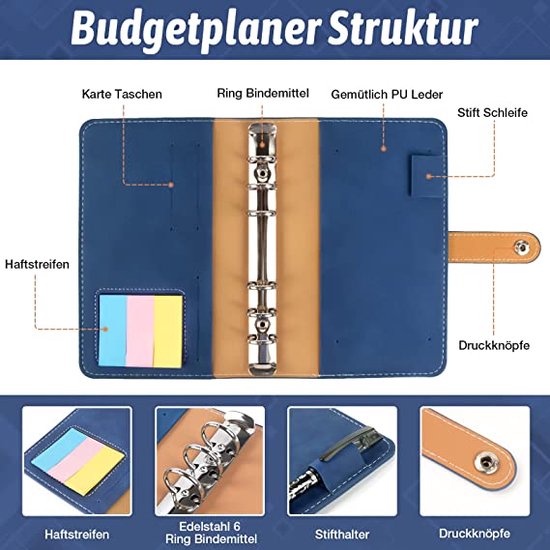 Budgetplanner - Budget planner, money sleeves, ring binder, financial ...